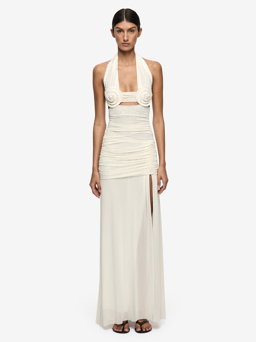 Spiral Seam Maxi Dress