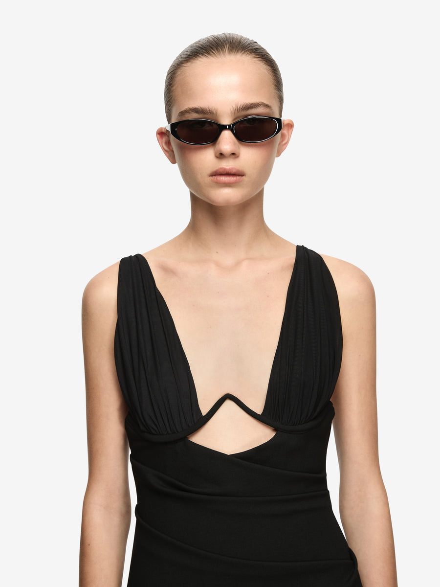 HENLEY MINI DRESS - BLACK - BEC + BRIDGE