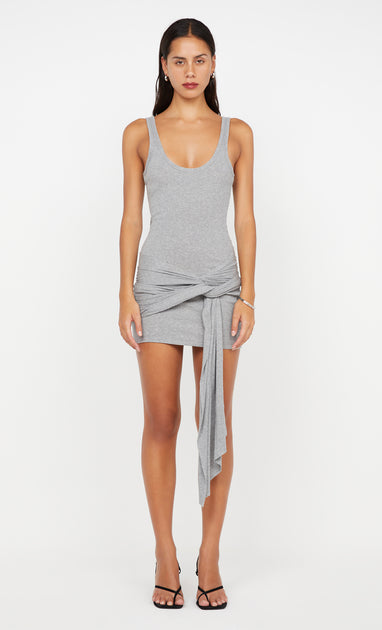 Kody Rib Mini Dress in Grey Marle - BEC + BRIDGE – BEC + BRIDGE AU